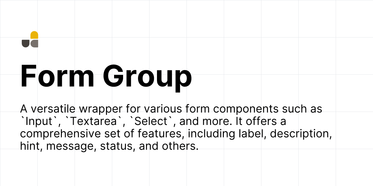 Form Group - Una UI